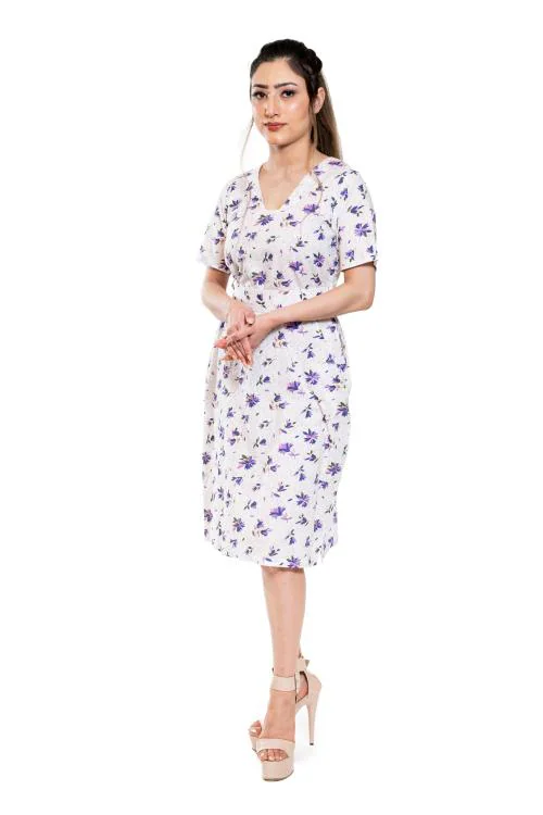 Buy Kamroph Women's soft dress in multi color elegant print Online at ...