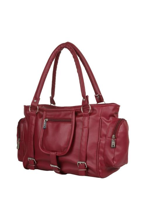 Buy Kts Women Maroon PU Fashion Handbag Online at Best Prices in India ...
