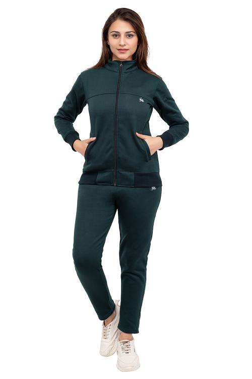 Buy YHA Women Regular Fit Bottle Green Track Suit Online at Best Prices in India - JioMart.