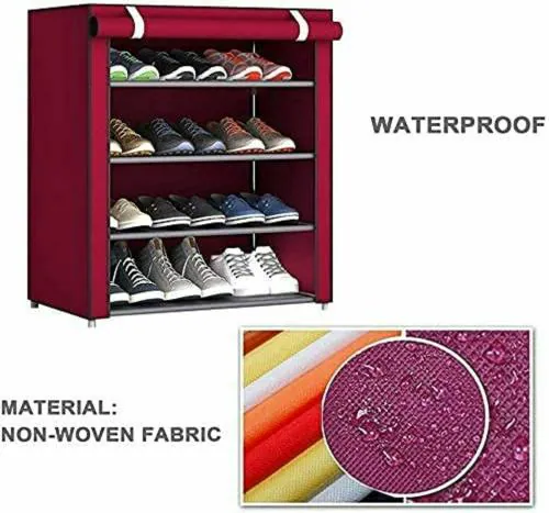 Buy LINK O MOON 4-Tiers Shoe Rack Multipurpose Storage Rack with ...