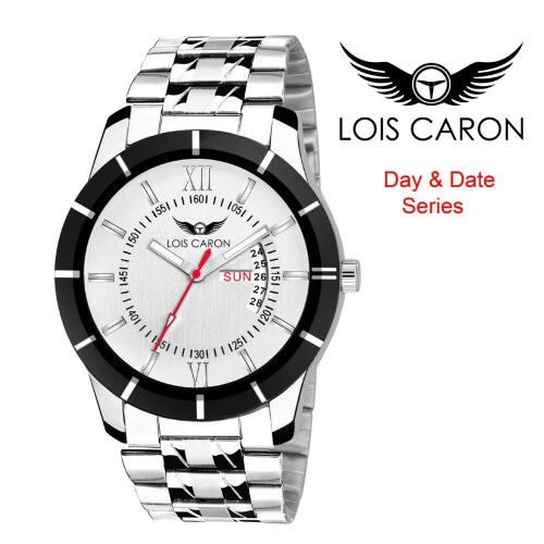 Buy LOIS CARON LCS-8014 Day & Date Functioning Analogue Watch For men ...