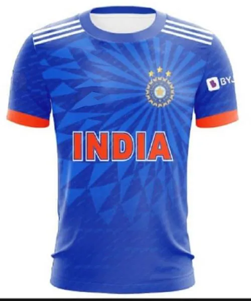 Buy Teky India T20 Cricket Team World Cup Half Sleeve Jersey 2023/2024 ...