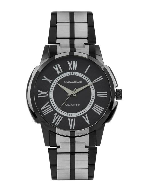 Buy Nucleus Analog Black Dial With Multicolor Strap Watch For Men ...
