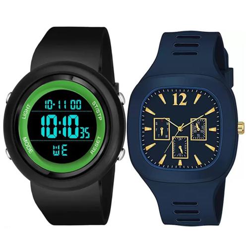 Buy Red Fish New Green and Blue Round Shape Dial Digital Waterproof ...