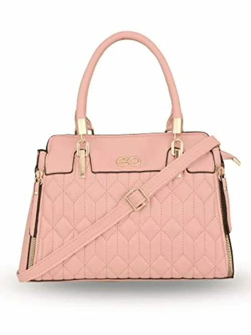 Buy E2O Women's Pink Polyurethane Satchel Handbag Online at Best Prices ...