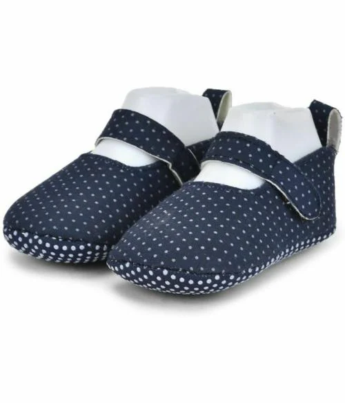 Buy BASICS21 Baby Girls And Baby Boys Blue Soft Base Booties Online at ...