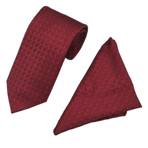 Buy Rare Combee Group Mens Formal Maroon Silk Necktie, Standard Size ...