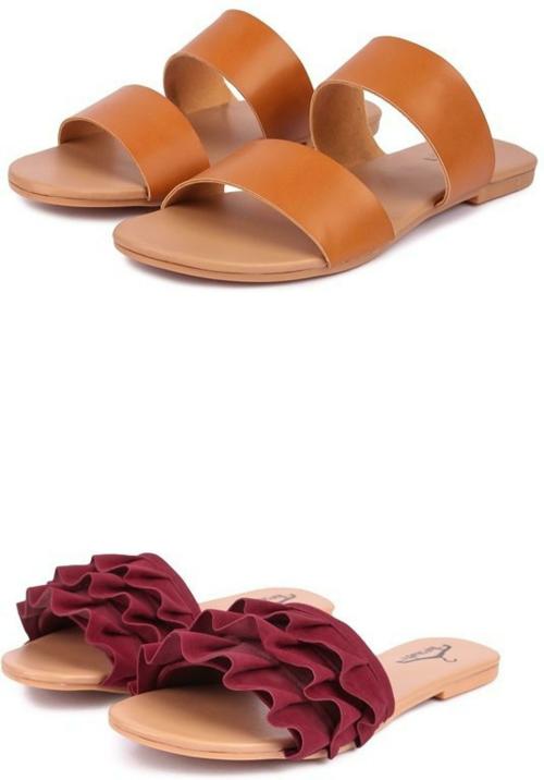 Buy Brauch Maroon Flats Combo Online at Best Prices in India - JioMart.
