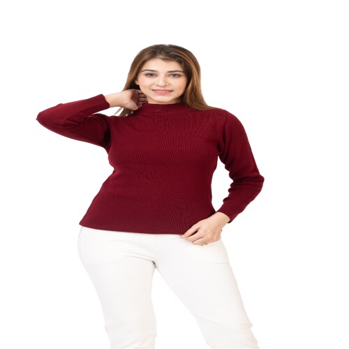 Buy TWENTY ME Winter Wear Casual Solid Acrylic Soft & Warm Skivvy For ...