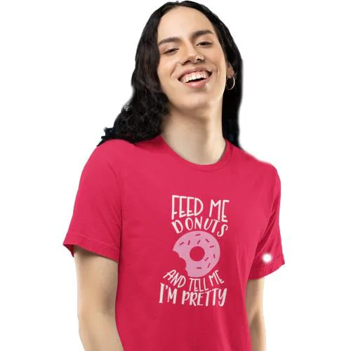 Buy The Cool Vibe Store Girls 100 Percent Cotton Printed Feed Me Donuts ...