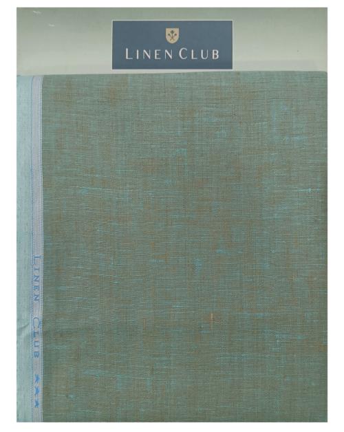 Buy Linen Club Men Light Grey Solid Linen Shirt Fabric Online at Best ...