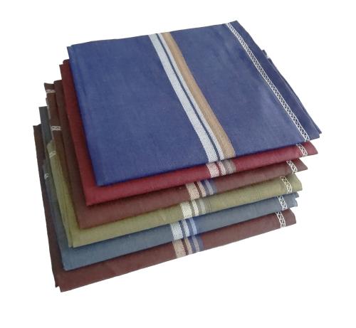 Buy S4S 100% Cotton Pack of 6 Premium Handkerchiefs Hanky For Men, Dark ...