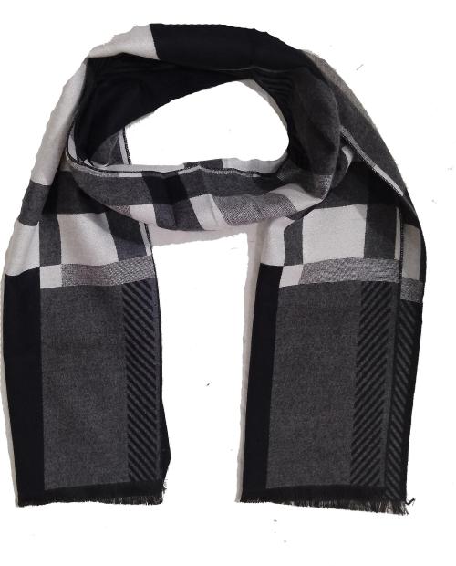 Buy V Vrinde Men Grey Graphic Print Pure Wool Muffler Online at Best ...