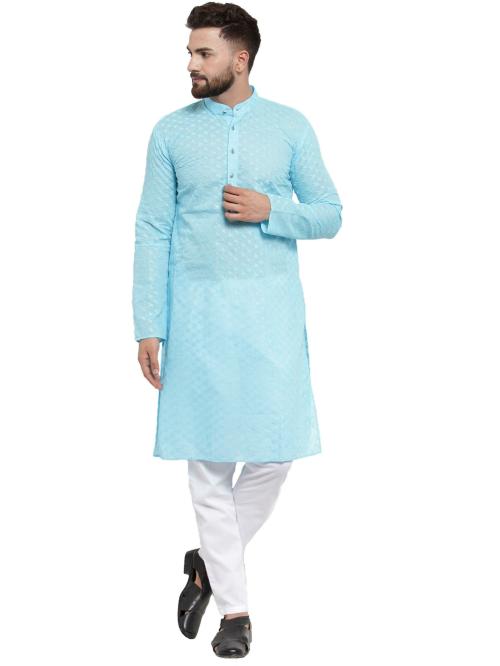 Buy Jompers Men's Embroidered Cotton Kurta Payjama Sets Online at Best ...