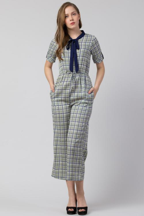 Buy Slenor Women Multicolor Checkered Jumpsuit Online at Best Prices in India - JioMart.