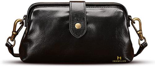 Buy INKMILAN Black Polyurethane Sling Bag Online at Best Prices in ...