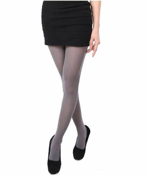 Buy KRUSHABH Girls and Women Grey Sheer Nylon Stocking Online at Best ...