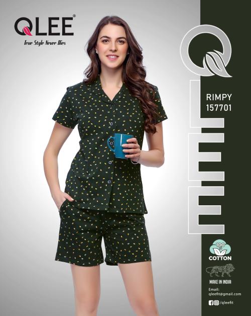 Buy Qlee Womens Night wear shorty suit Green XXL Online at Best Prices in India - JioMart.