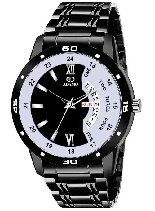 Buy ADAMO Designer Black Dial Day & Date Men's & Boy's Watch 841NNM02 ...