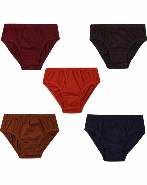 Buy BORNIFY Classy Messy Multicolor Pure Cotton Hipster Panty - 100 ...