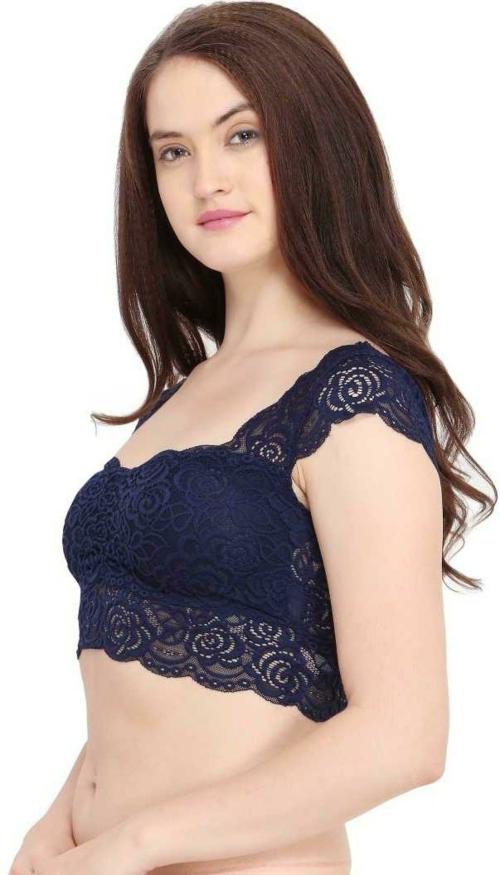 Buy Mysha Women Dark Blue Lace Bra (32) Online at Best Prices in India - JioMart.