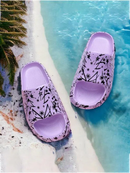 Buy Pampy Angel Zig Zag Full-N11 Slipper Slides Flip Flops for Women ...