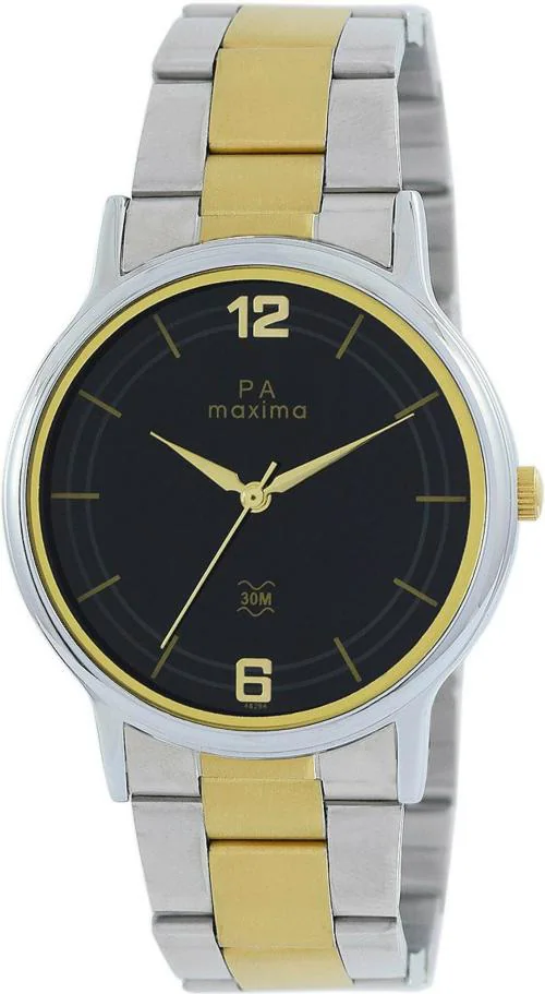 Buy Maxima Analog Black Dial Multicolor Strap Watch For Men (48294CMGT ...