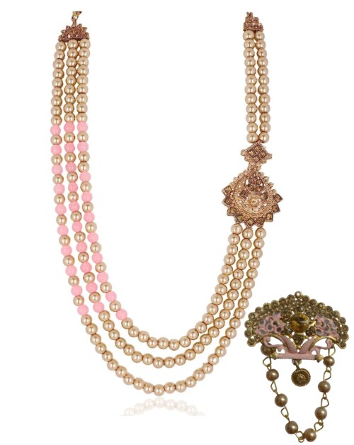 Buy JIYANSHI FASHION: GROOM ETHNIC MALA,PITCH+CHEEKU,2 COLORS OF ...