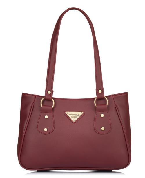 Buy Fostelo Women's Titanic Handbag (Maroon) (FSB-1185) Online at Best ...