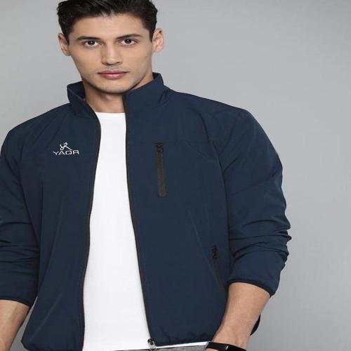 Buy YAQR Men Solid Navy Wind Cheater Jacket Online at Best Prices in ...