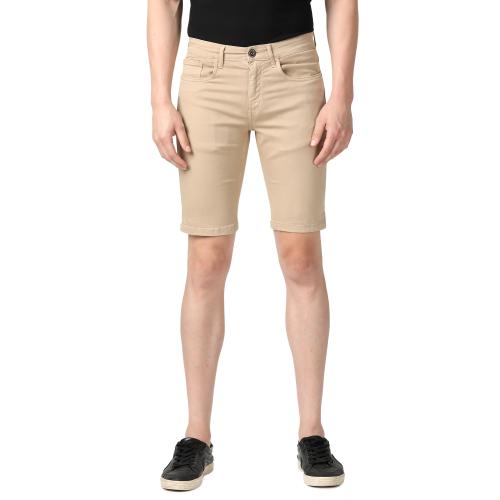 Buy Llak Men Slim Fit Color Denim Shorts-32 Online at Best Prices in ...