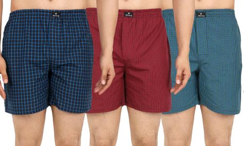 String Men Checkered Back Pocket Boxers10306Large - JioMart