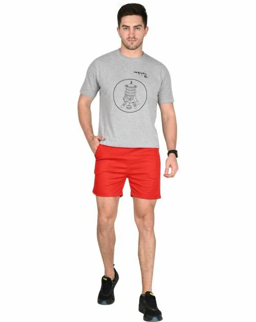 Buy Lezendary Apparels Men Red Solid Polyester Boxers - 28 Online at ...