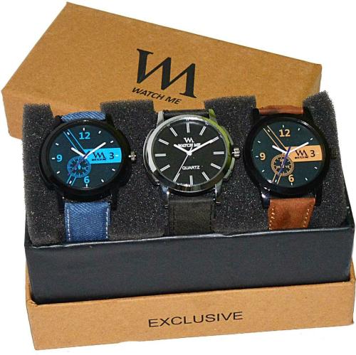 Buy WM Analog Multicolor Dial Multicolor Strap Watch for Men (WMC--004 ...