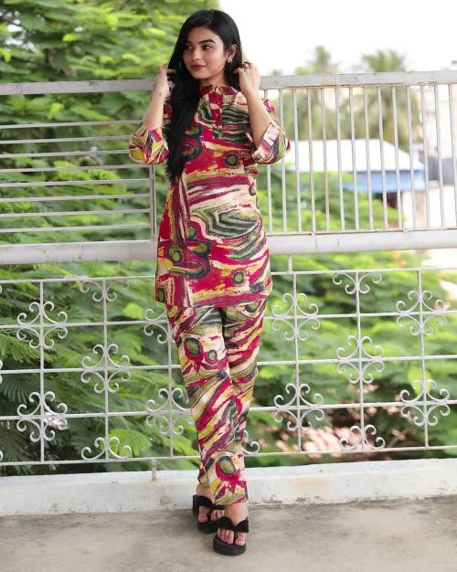 Buy LEELI PEERI DESIGNER Women Printed 2-Piece Co-Ord Set Online at ...