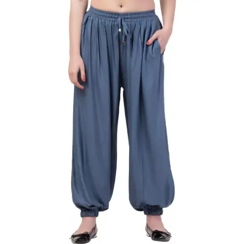 Buy Famiss fashion Rayon Solid Drawstring Harem Pants with Side Pocket ...
