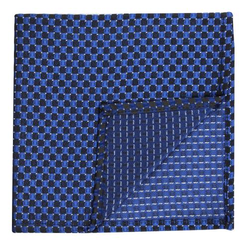 Buy Kavove Exotic Blue Checkered Pocket Square For Men Online at Best ...