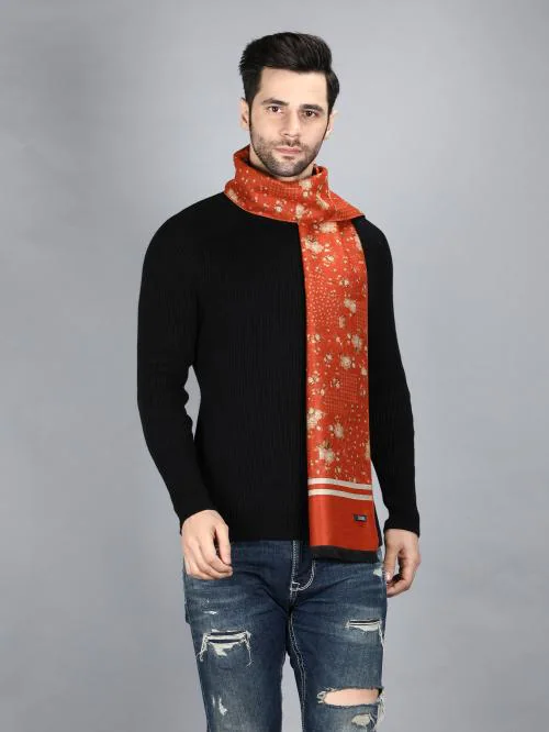 Buy Men Red & Grey Animal Print Muffler Online at Best Prices in India ...