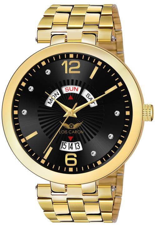 Buy LOIS CARON LCS-8511 ORIGINAL GOLD PLATED DAY & DATE FUNCTIONING ...