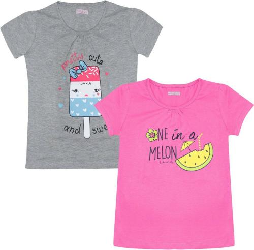 Buy Luke and Lilly pack of 2 Girls Half Sleeve Tshirt Online at Best ...