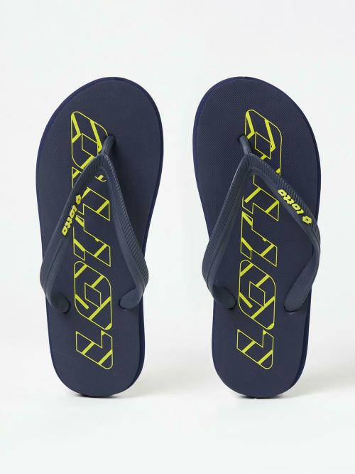 Buy Lotto Men Tullio Black/L.Grey Hawai Slippers Online at Best Prices ...