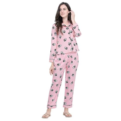 Buy Smarty Pants Women Printed Pink Nightwear Top and Payjama Set (Pack ...