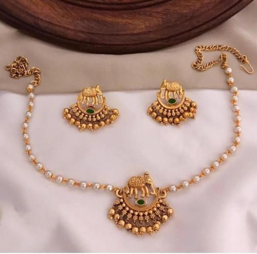Buy Chetna Fashion Alloy Gold-Plated Gold Jewel Set (Pack Of 3) Online ...