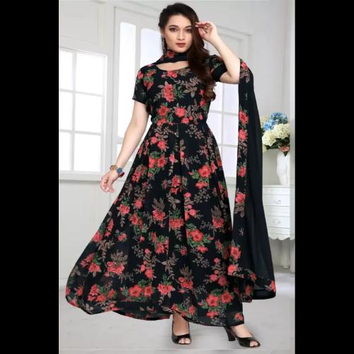 Buy BABA KURTI Women Viscose Rayon Ethnic Top Skirt Set Online at Best ...