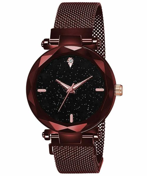 Buy RTK New Red Magnet Chain Analog Watch For Women,Girls Online at ...