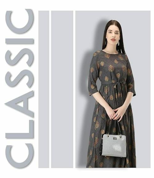 Buy Classic Fashions Croco Pu Leather Handbag Two Type Handle One Top ...