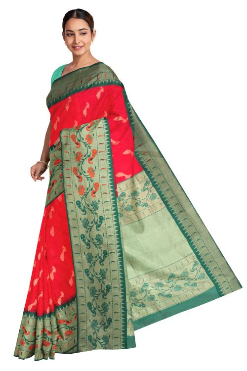 Buy KSR HANDLOOMS MUGA GASWAL SAREE Online at Best Prices in India ...