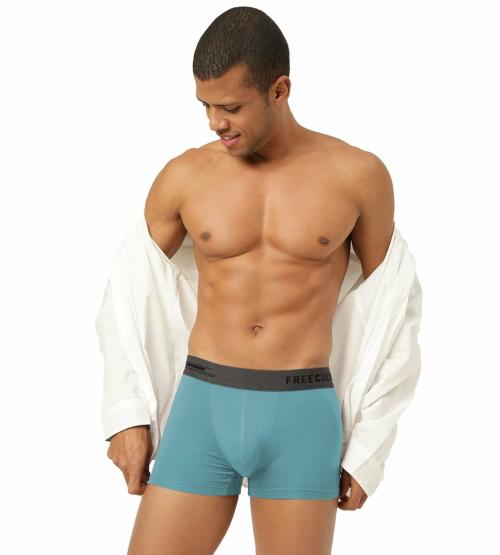 Buy FREECULTR Men's Light Blue Solid Pure Modal Trunks Online at Best ...