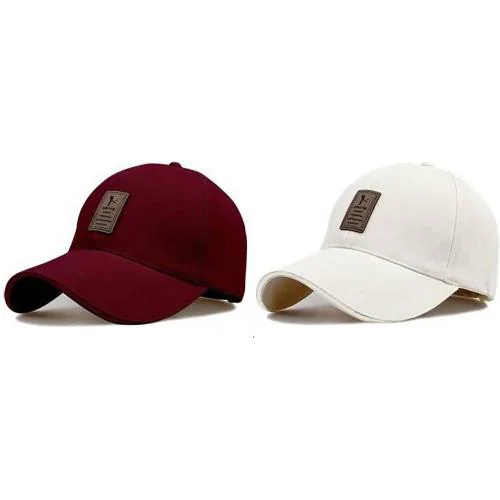 Buy ALAMOS Maroon and White Ediko Cotton (Pack of 2) Online at Best ...