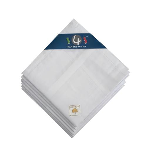 Buy S4S 100% Cotton Pack of 6 Premium Handkerchiefs Hanky For Men ...